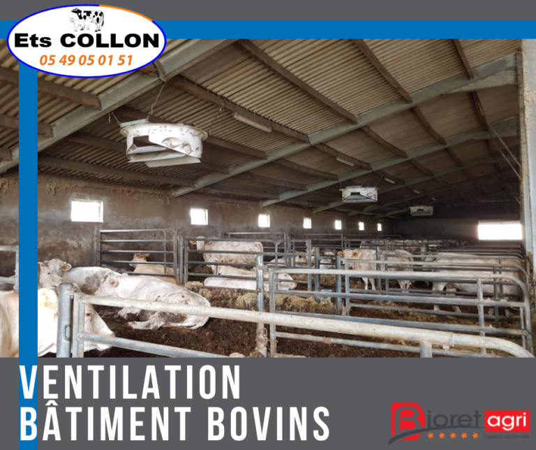 Ventilation Bâtiment Bovins - Ets COLLON